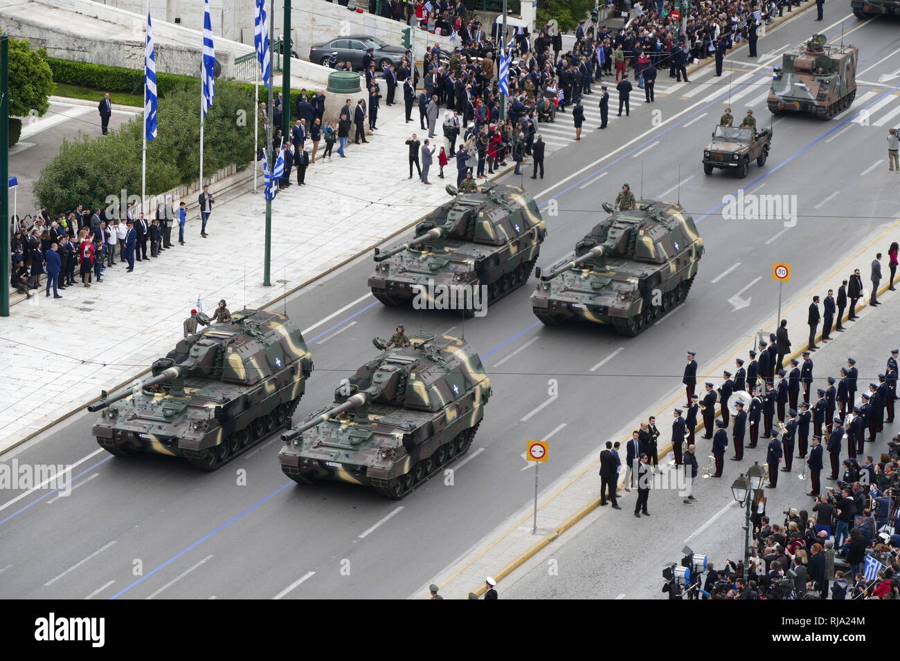 Greek military, parade in Athens for the 2018 Independence Day ...