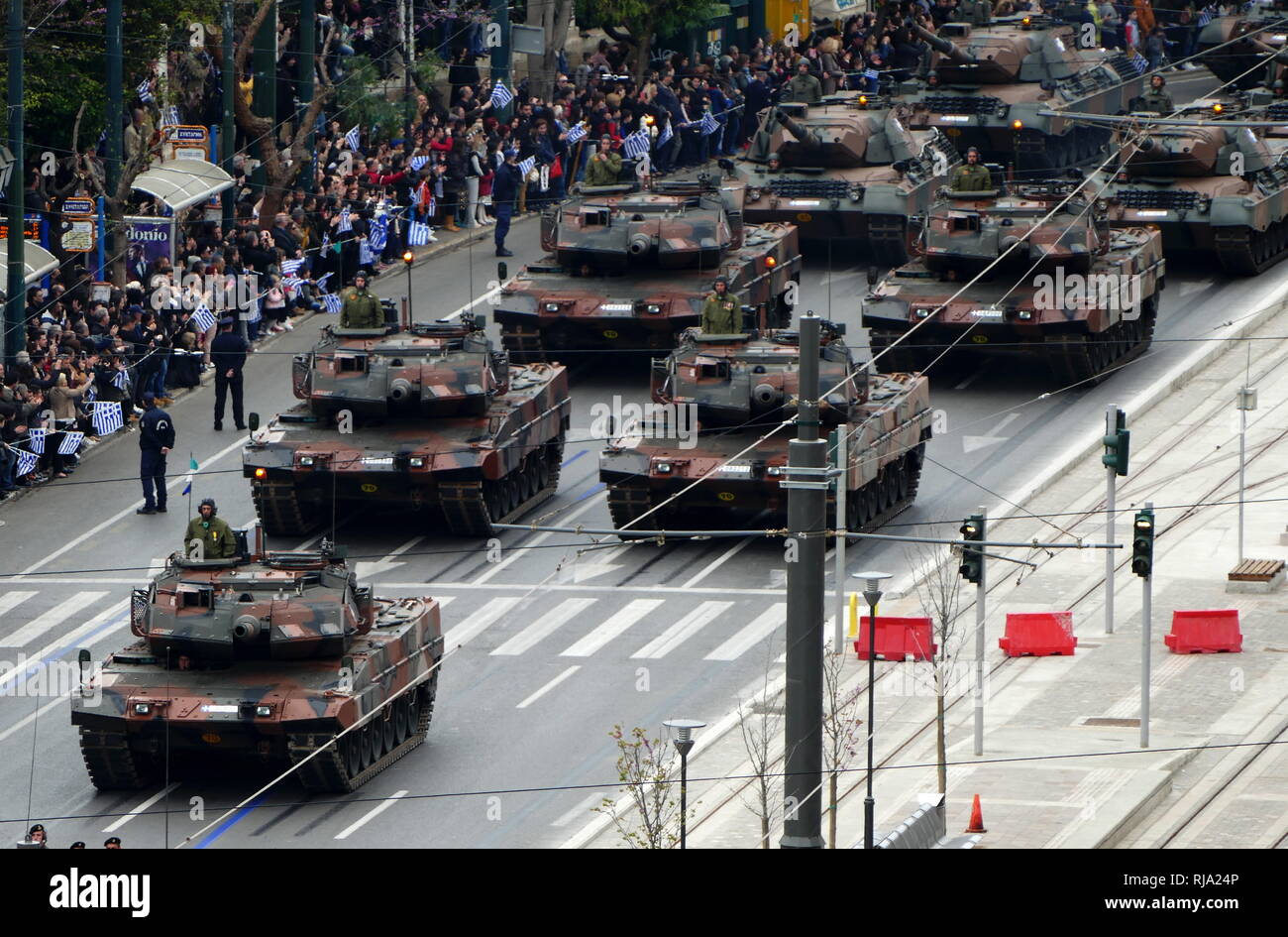 Greek military, parade in Athens for the 2018 Independence Day ...
