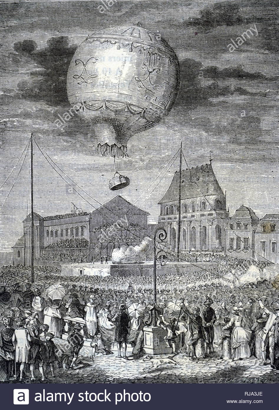 Joseph Michel And Jacques Etienne Montgolfier Stock Photos & Joseph ...