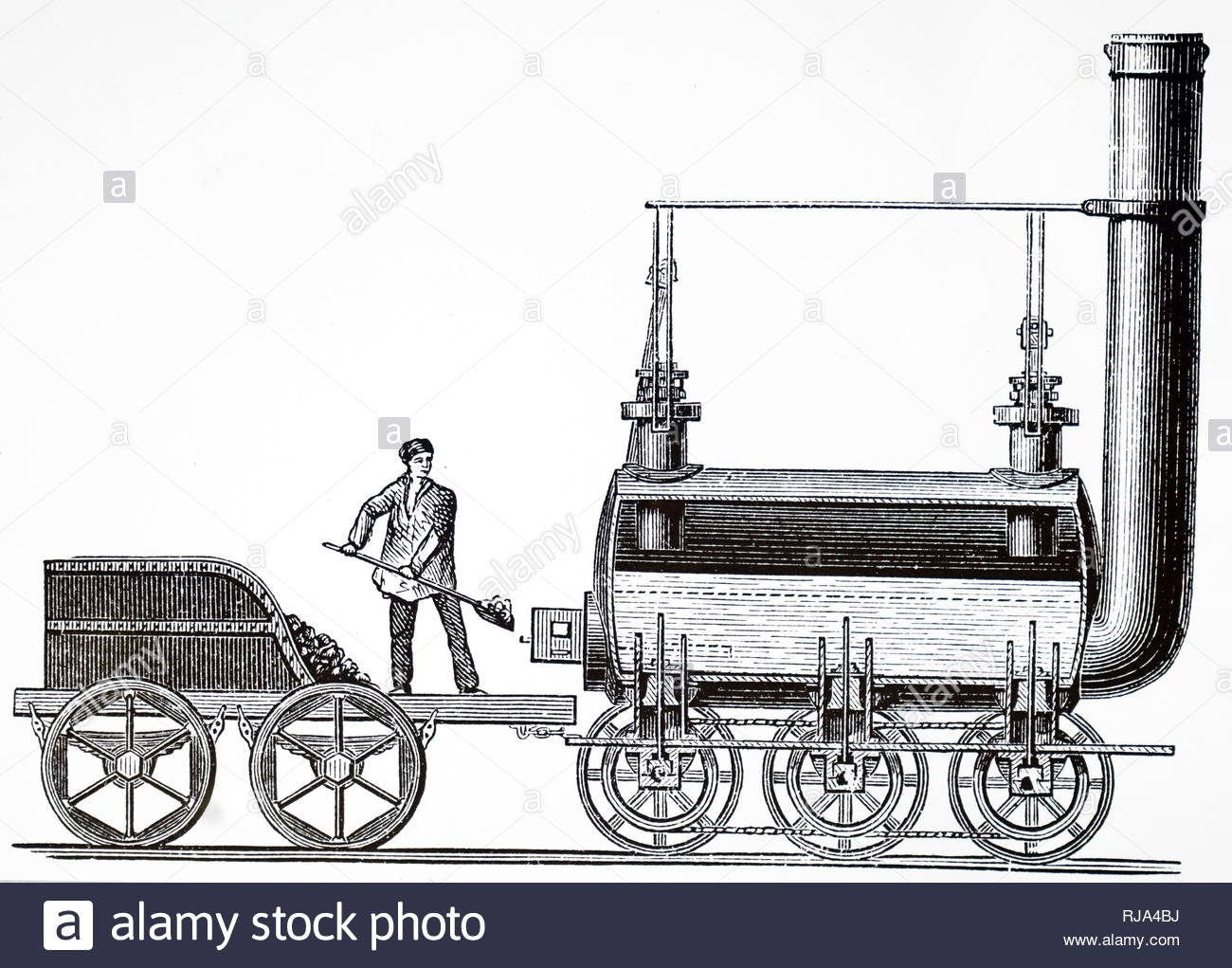 George Stephenson Locomotive Stock Photos & George Stephenson ...