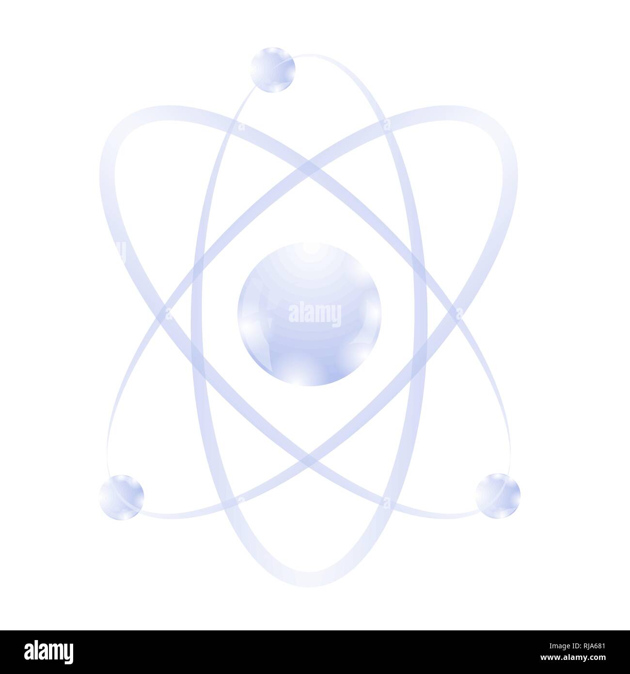 Blue Atom Icon Stock Vector Image & Art - Alamy