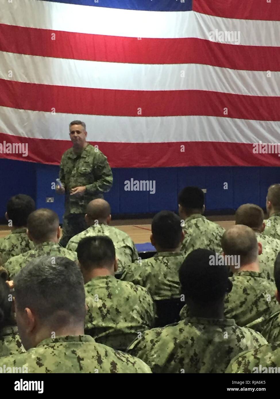 BAHRAIN (Nov. 01, 2016) Chief of Naval Personnel Vice Adm. Robert Burke ...