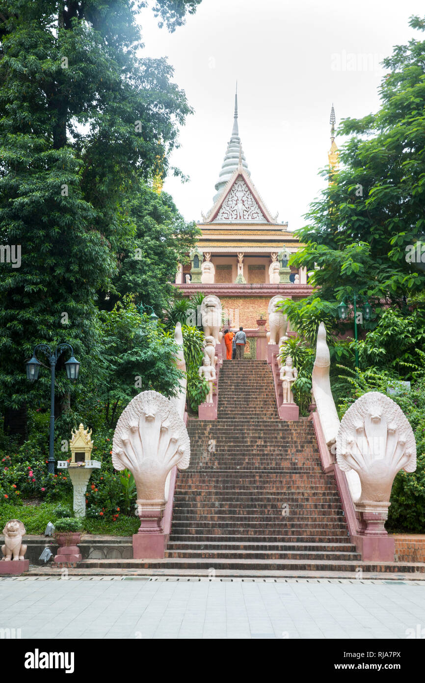 Kambodscha, Phnom Penh, Phnom Daun Penh, ehemalige buddhistische Pagode ...