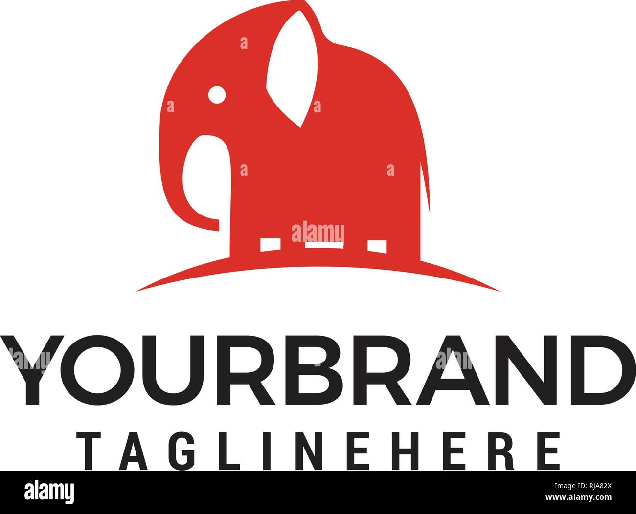 Elephant cute Logo Design Template Stock Vector Image & Art - Alamy