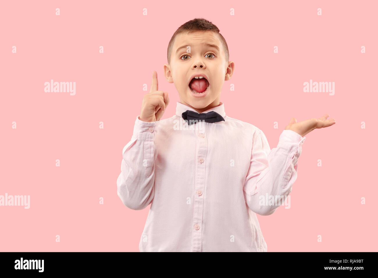 Do not miss. Young casual boy shouting. Shout. Crying emotional teen ...