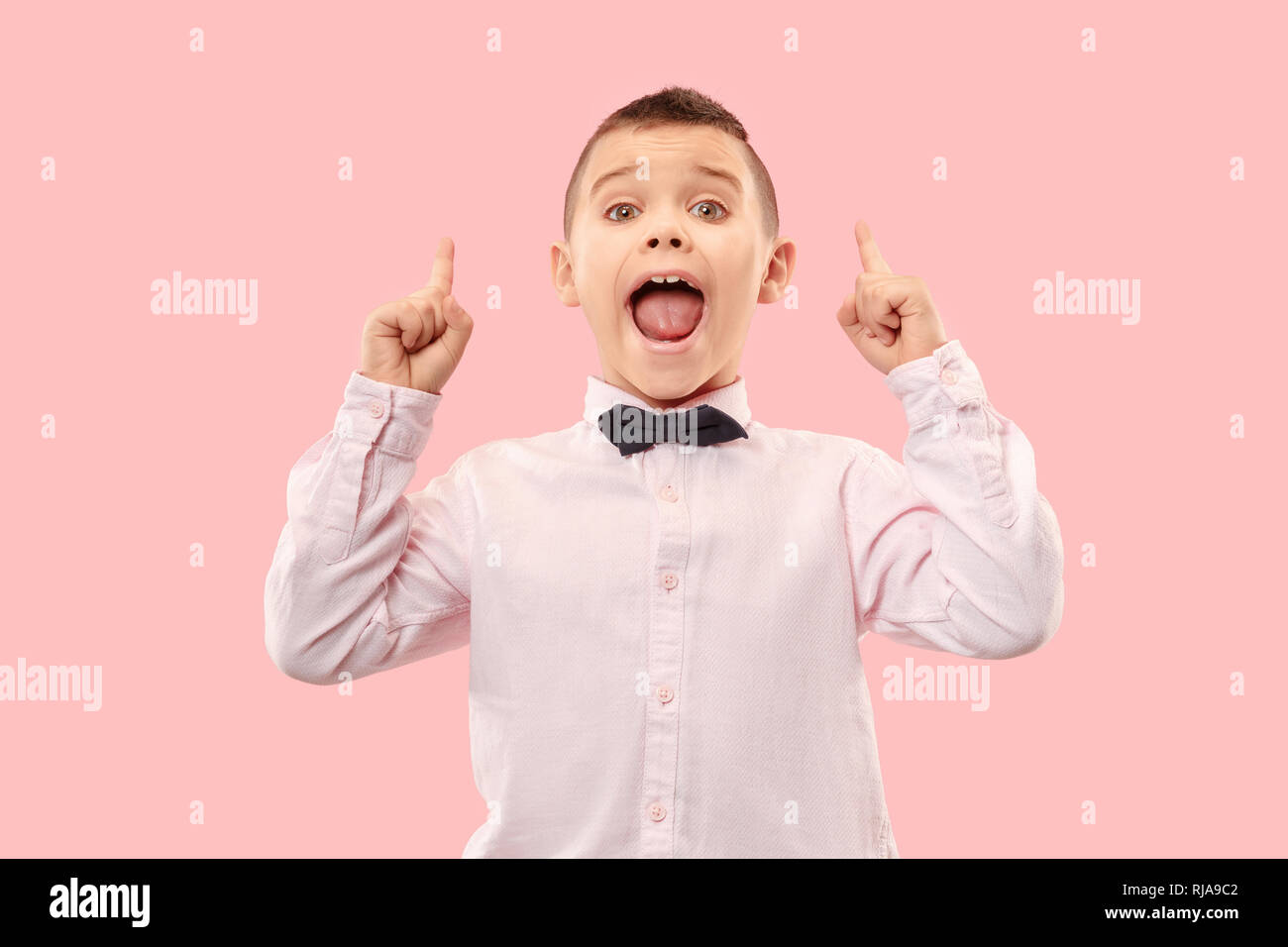 Do not miss. Young casual boy shouting. Shout. Crying emotional teen ...