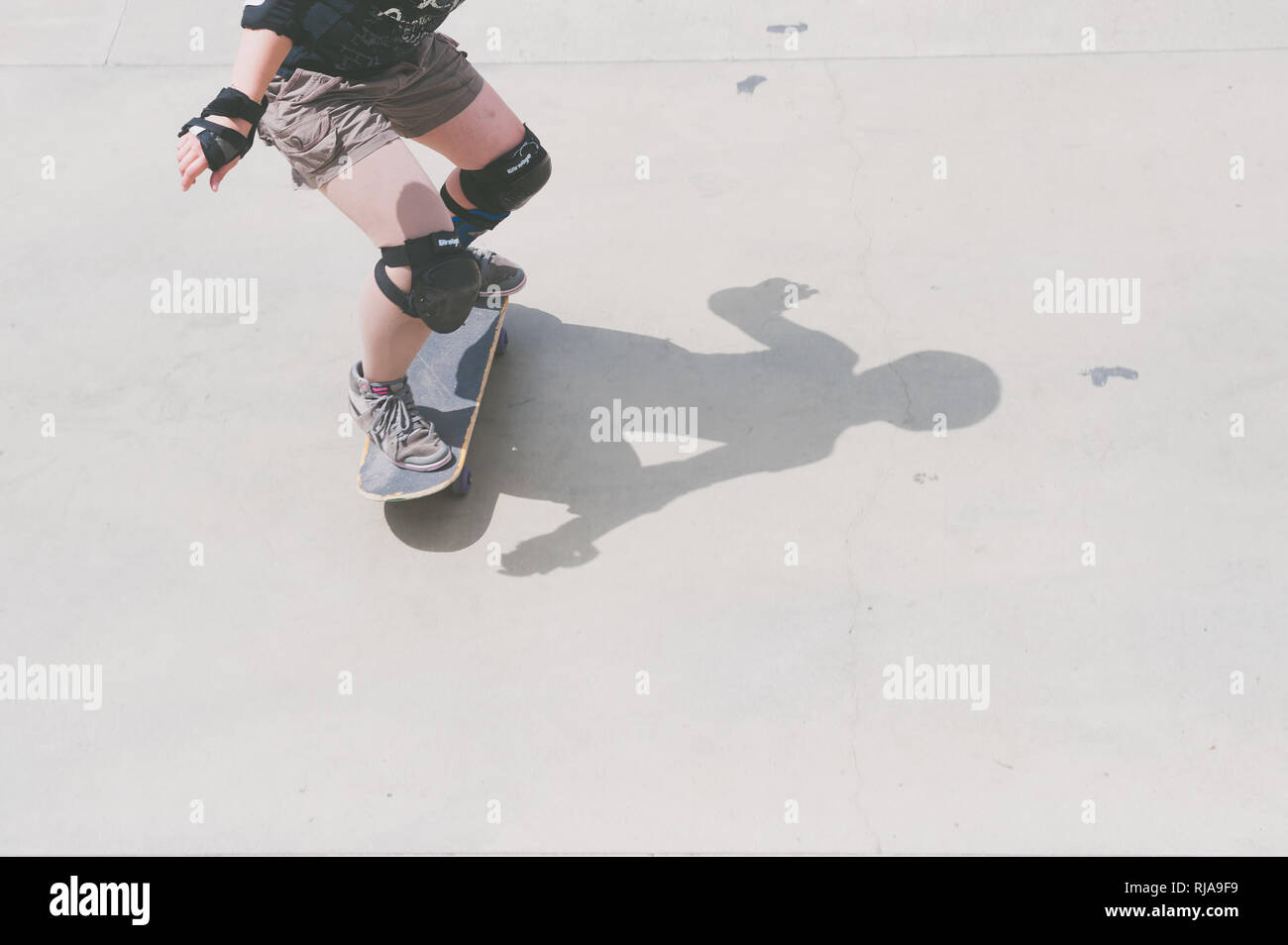 Skater And His Shadow Skate Park High Resolution Stock Photography and ...