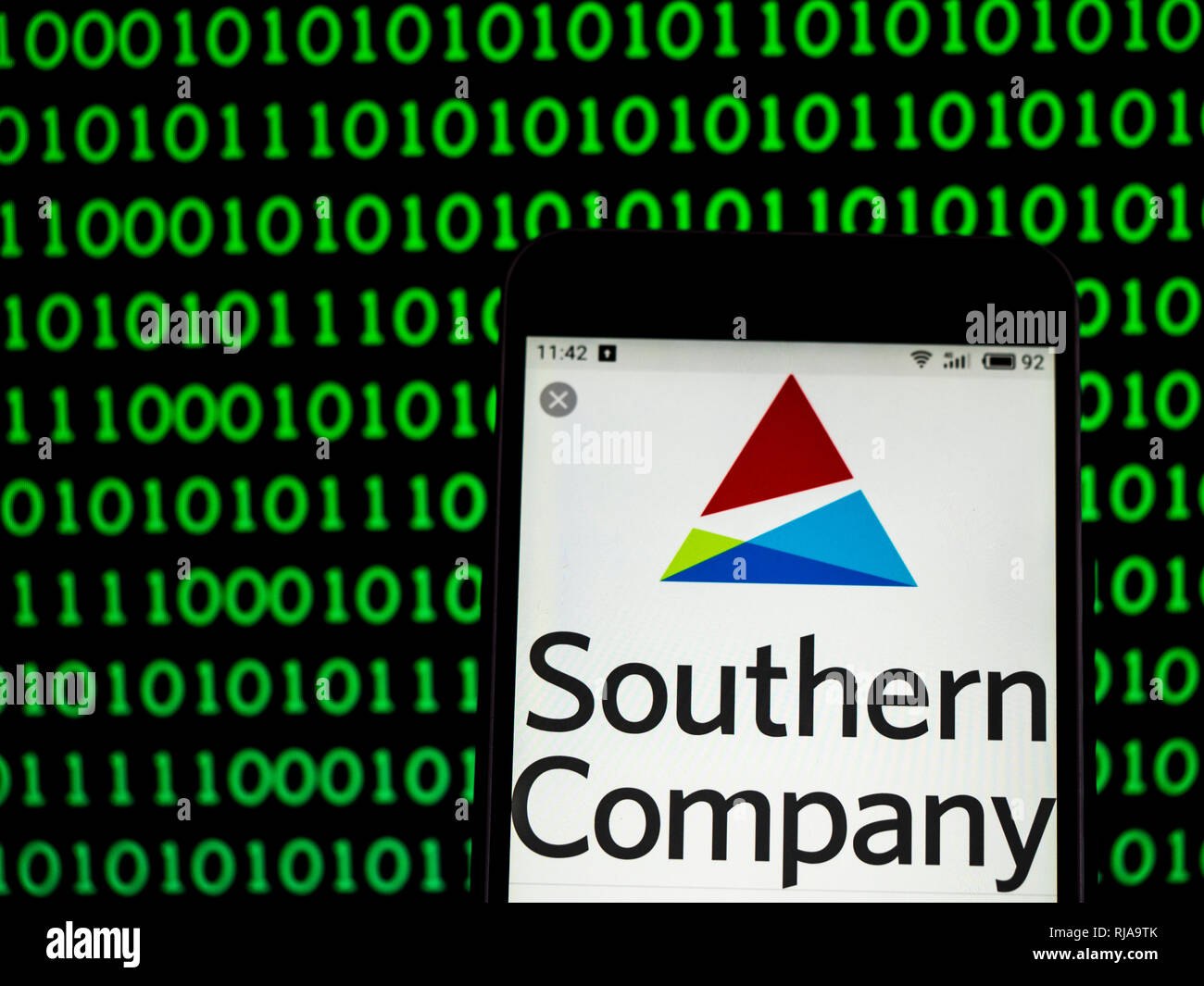Southern Company Gas logo seen displayed on smart phone Stock Photo - Alamy