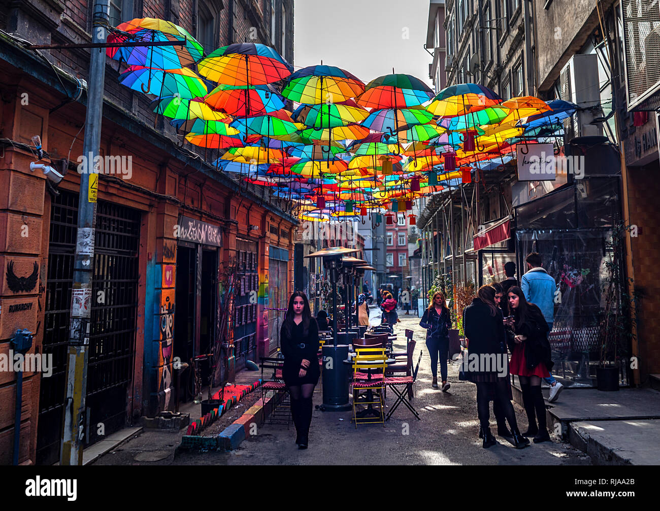 Umbrellas istanbul hi-res stock photography and images - Alamy
