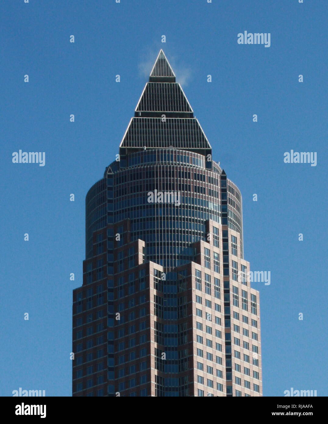 The MesseTurm, or Trade Fair Tower, a 63-storey, 257 m (843 ft)[5 ...