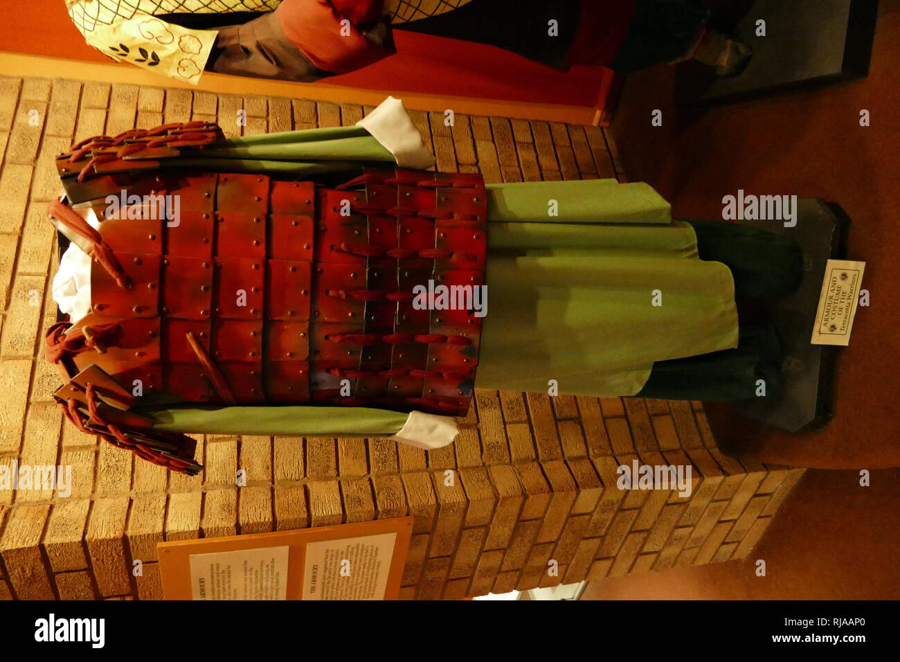 Modern replica of armour worn by the Terracotta warriors. The ...