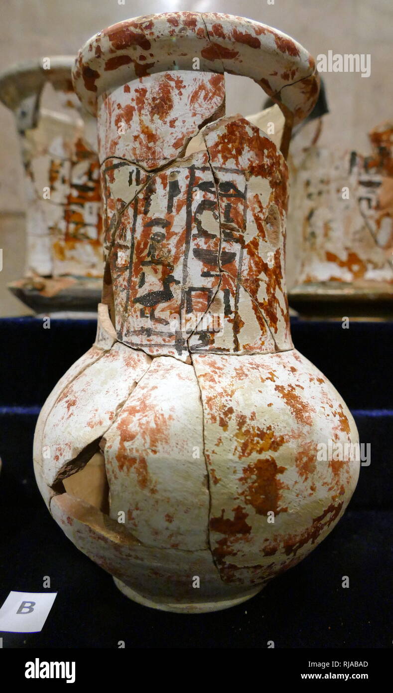 Pottery from the Theban Tomb TT56 the tomb of Userhat. circa 1400 BC ...