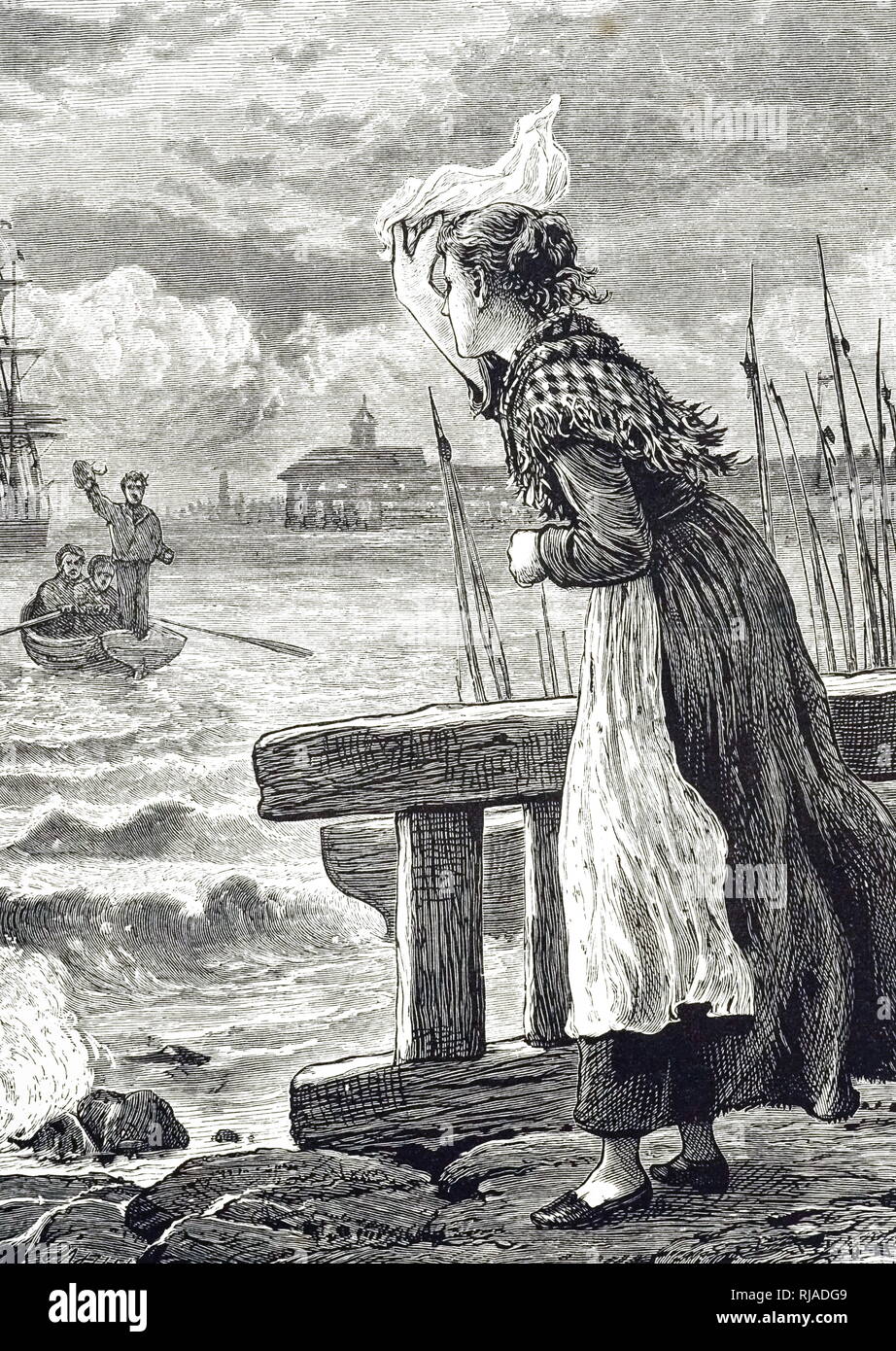 Waving goodbye ship hi-res stock photography and images - Alamy