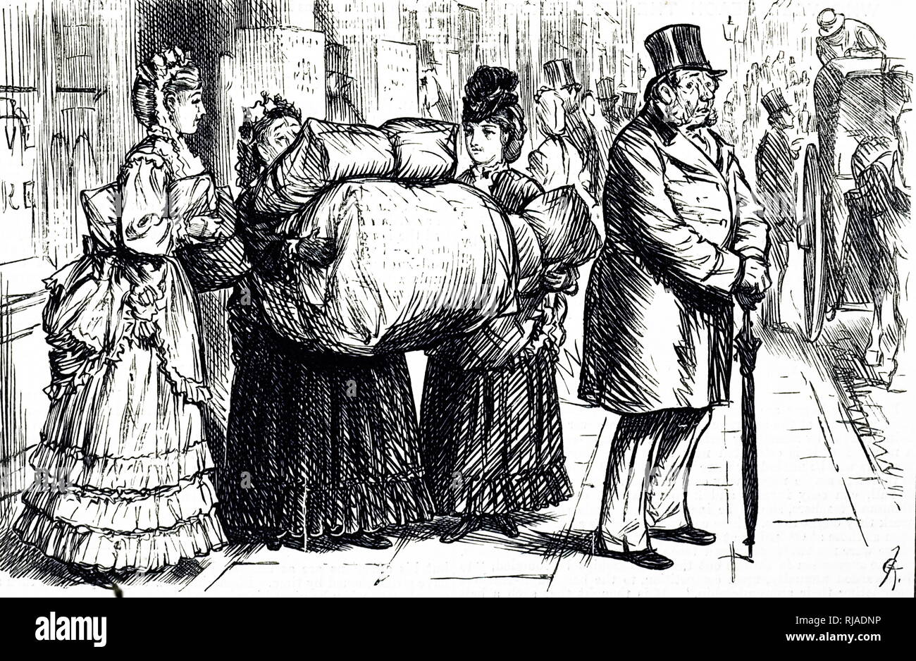 A cartoon commenting on the early days of the Co-operative movement ...