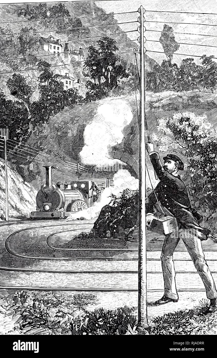 Railway telegraph hi-res stock photography and images - Alamy