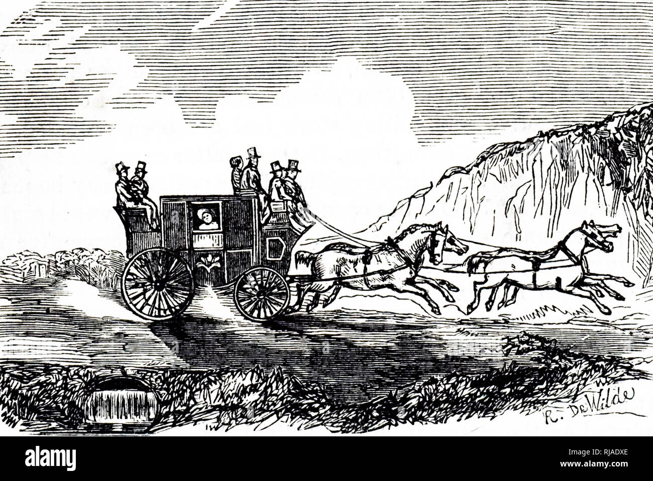 Stagecoach 19th century hi-res stock photography and images - Alamy