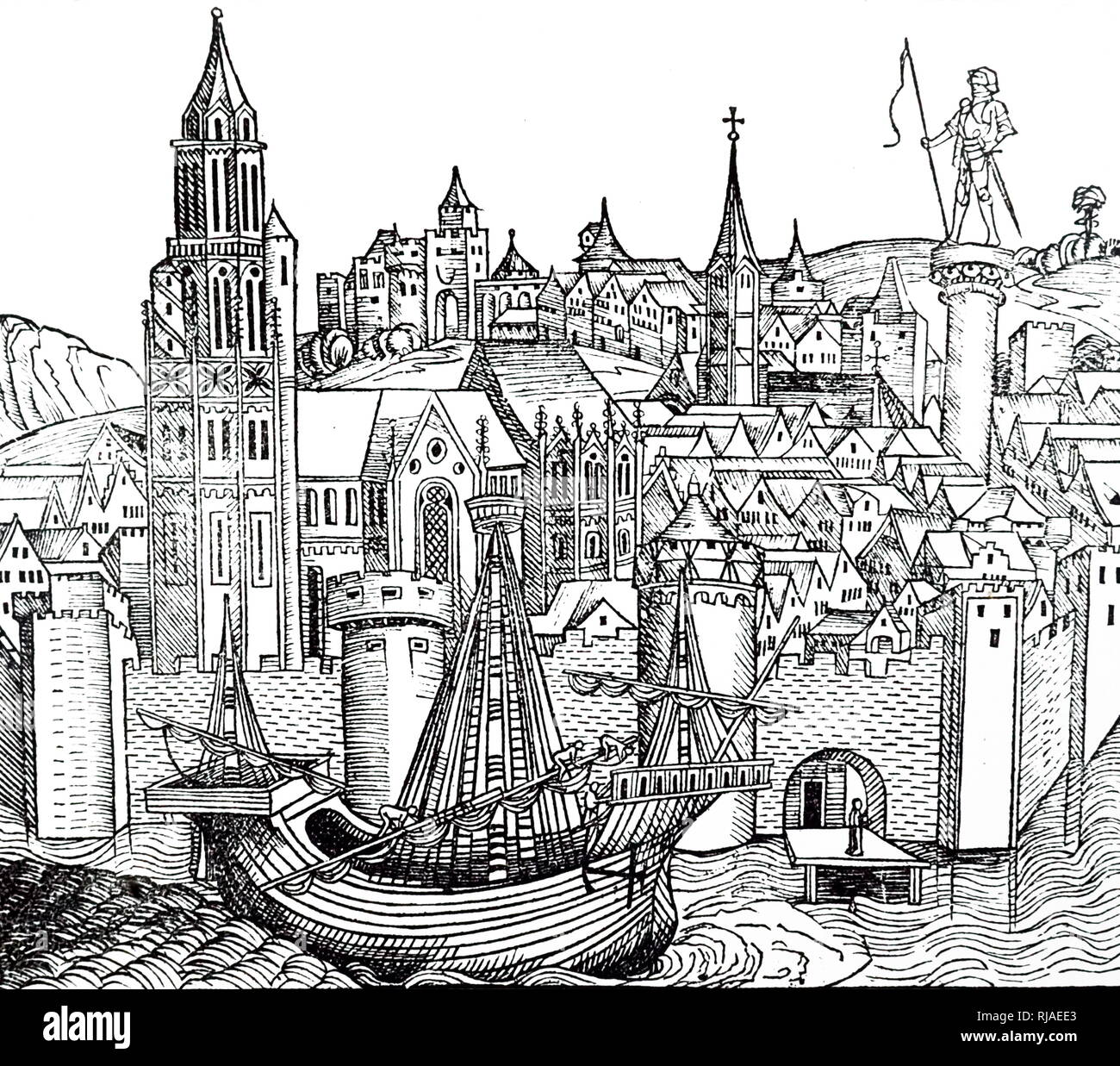 Woodcut Of Nuremberg Stock Photos & Woodcut Of Nuremberg Stock Images ...