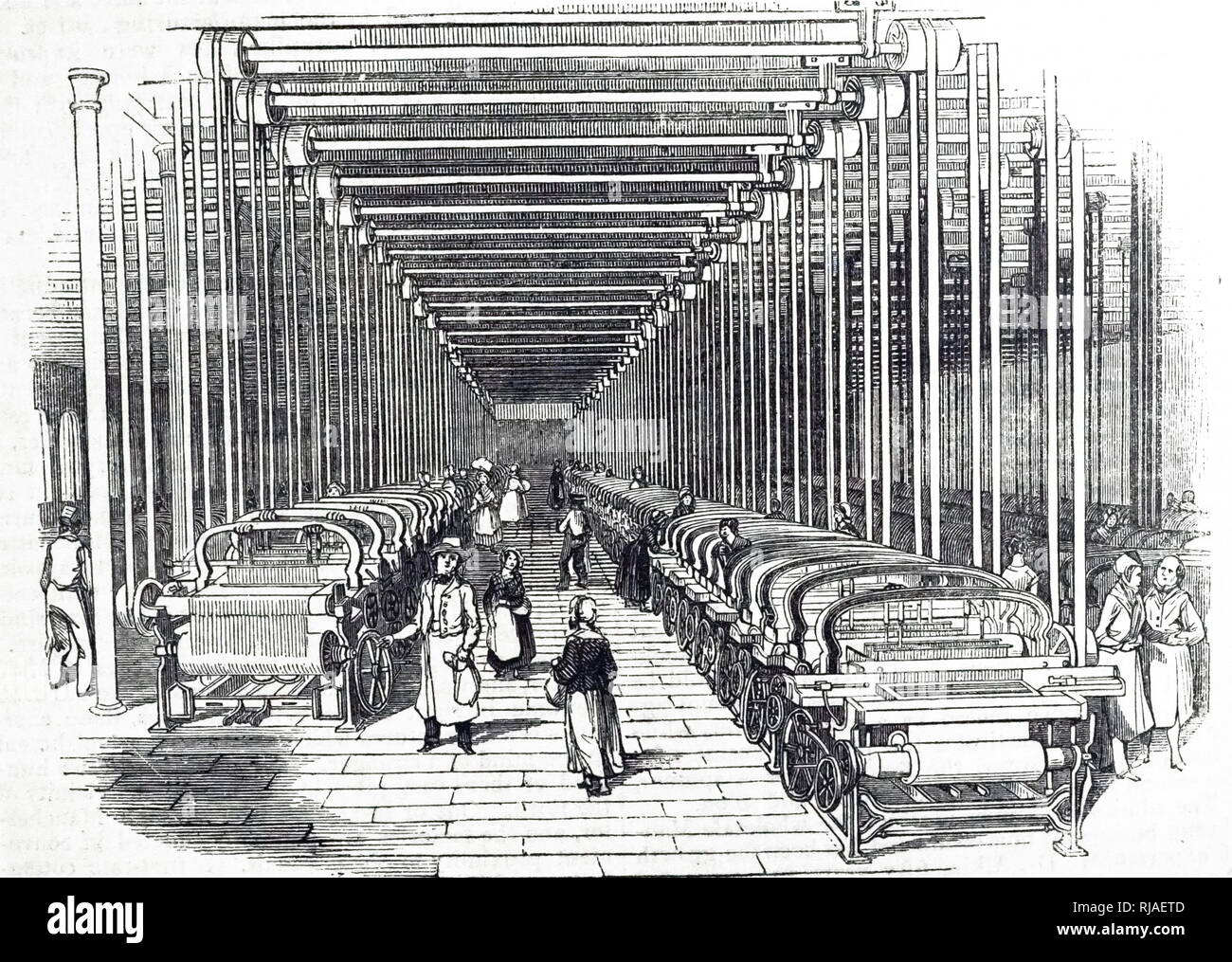 19th century cotton mill loom hi-res stock photography and images - Alamy