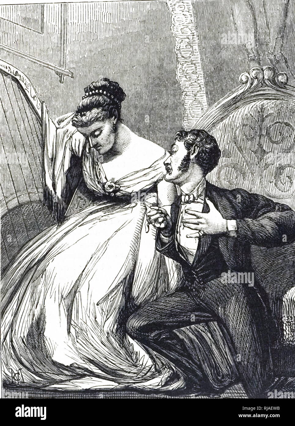 Victorian man engraving hi-res stock photography and images - Alamy