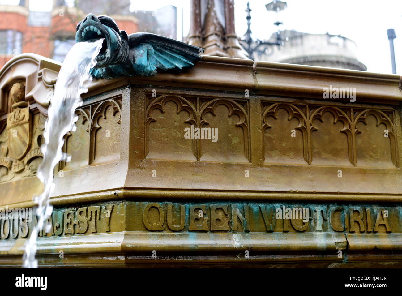 Queen Victoria fountain Stock Photo - Alamy