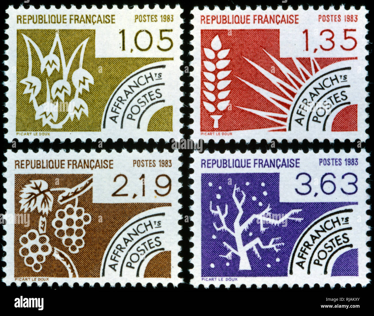 French Stamps Stock Photos & French Stamps Stock Images - Alamy