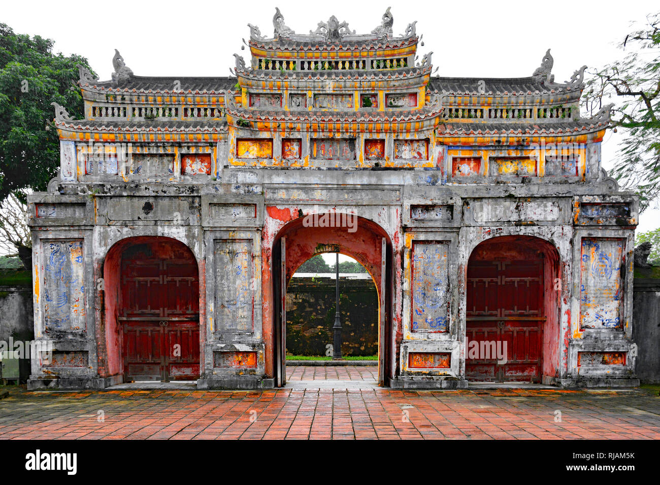 The Tho Chi Gate in the Dien Tho Residence complex in the Imperial City ...