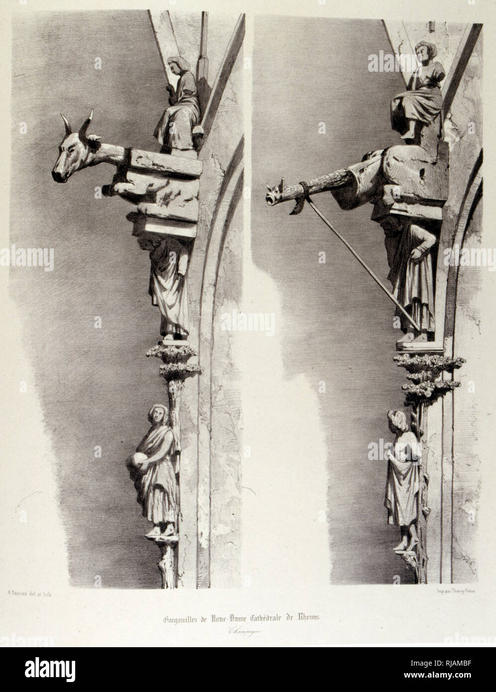 France 1857 drawing baron isidore taylor hi-res stock photography and ...