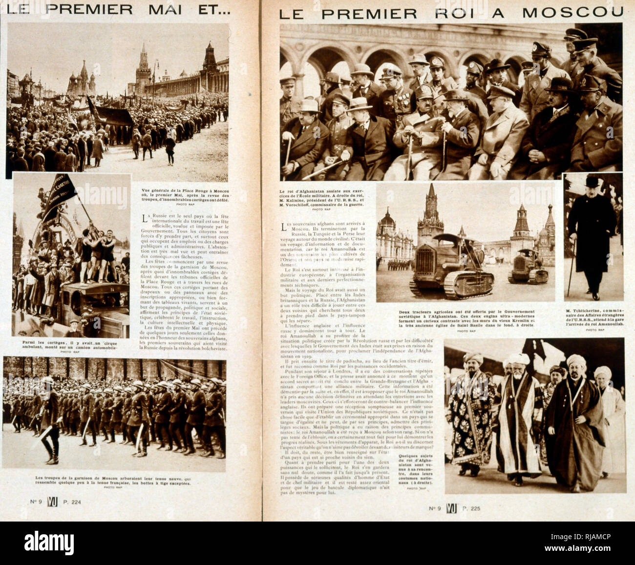 Scenes of May Day celebrations in Moscow 1928 Stock Photo - Alamy