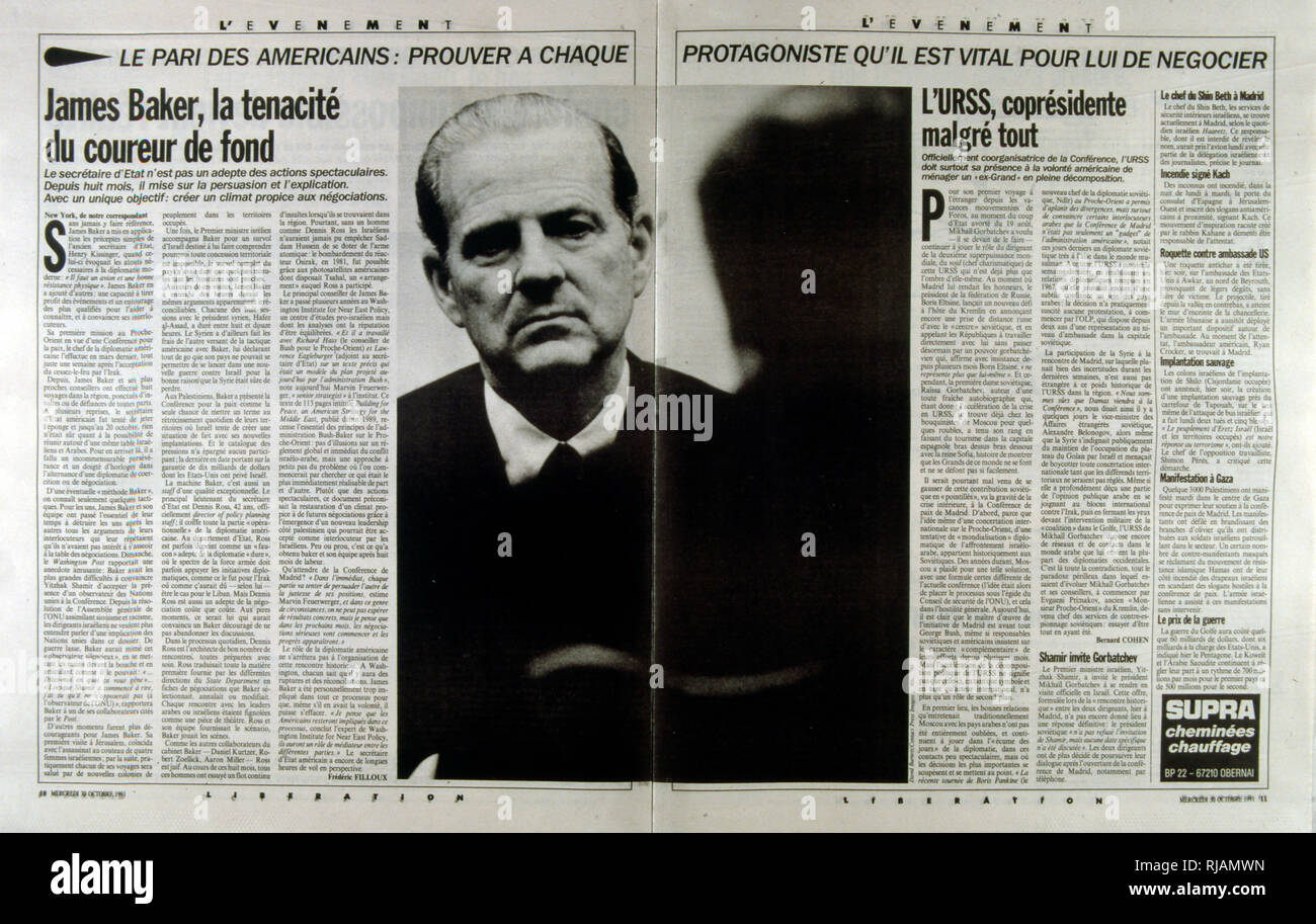 Madrid conference 1991 hi-res stock photography and images - Alamy