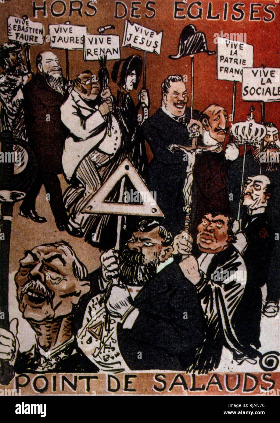 French illustration symbolising the spectrum of political ideas in ...