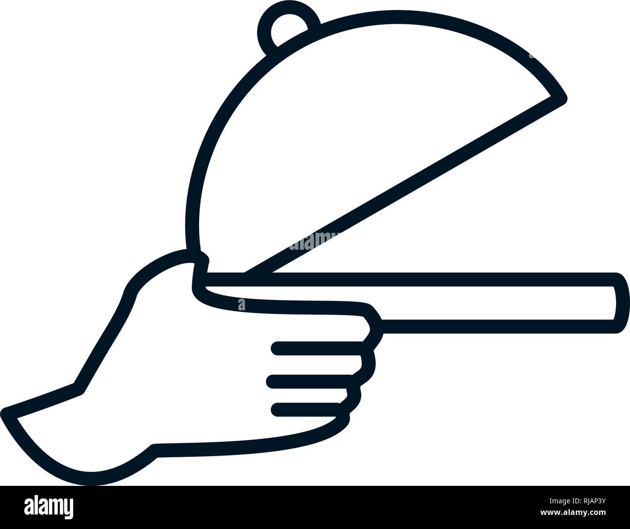 Fancy dinner waiter Stock Vector Images - Alamy