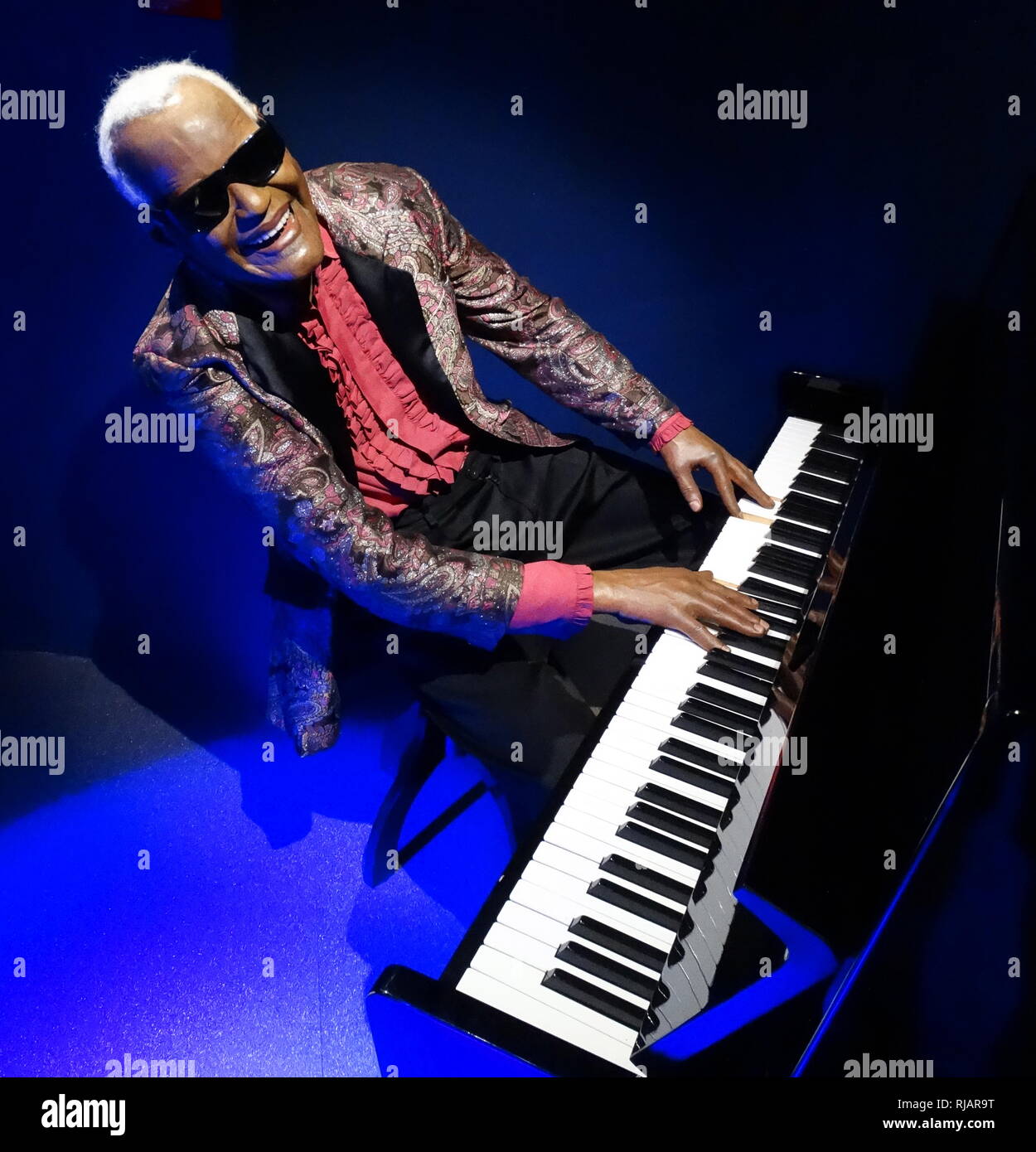 Waxwork statue of Ray Charles Robinson (1930 – 2004), known ...