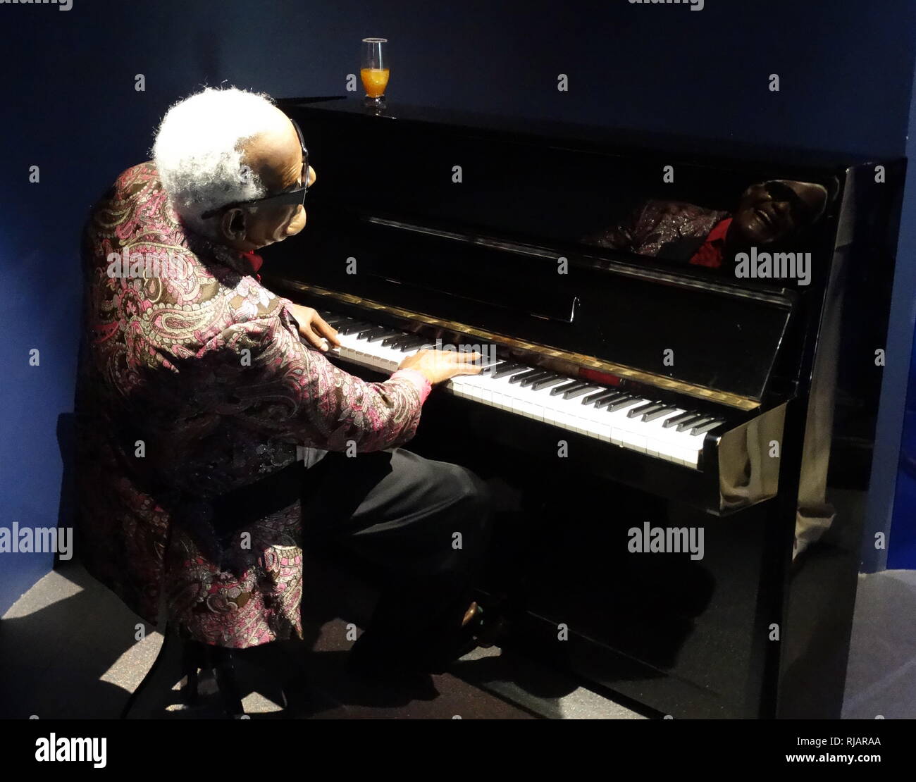 Waxwork statue of Ray Charles Robinson (1930 – 2004), known ...