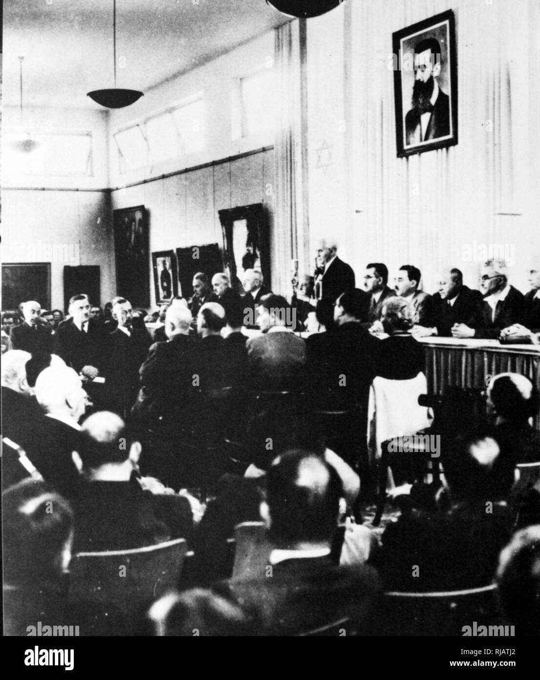 Declaration of independence of israel hi-res stock photography and ...