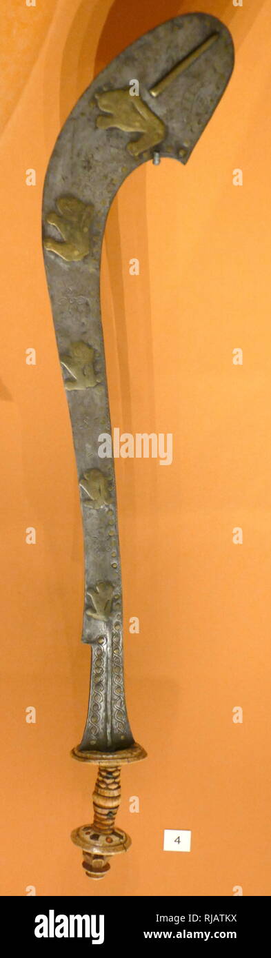 State sword (eben and ada) made from Iron, steel, and ivory. Kingdom of ...