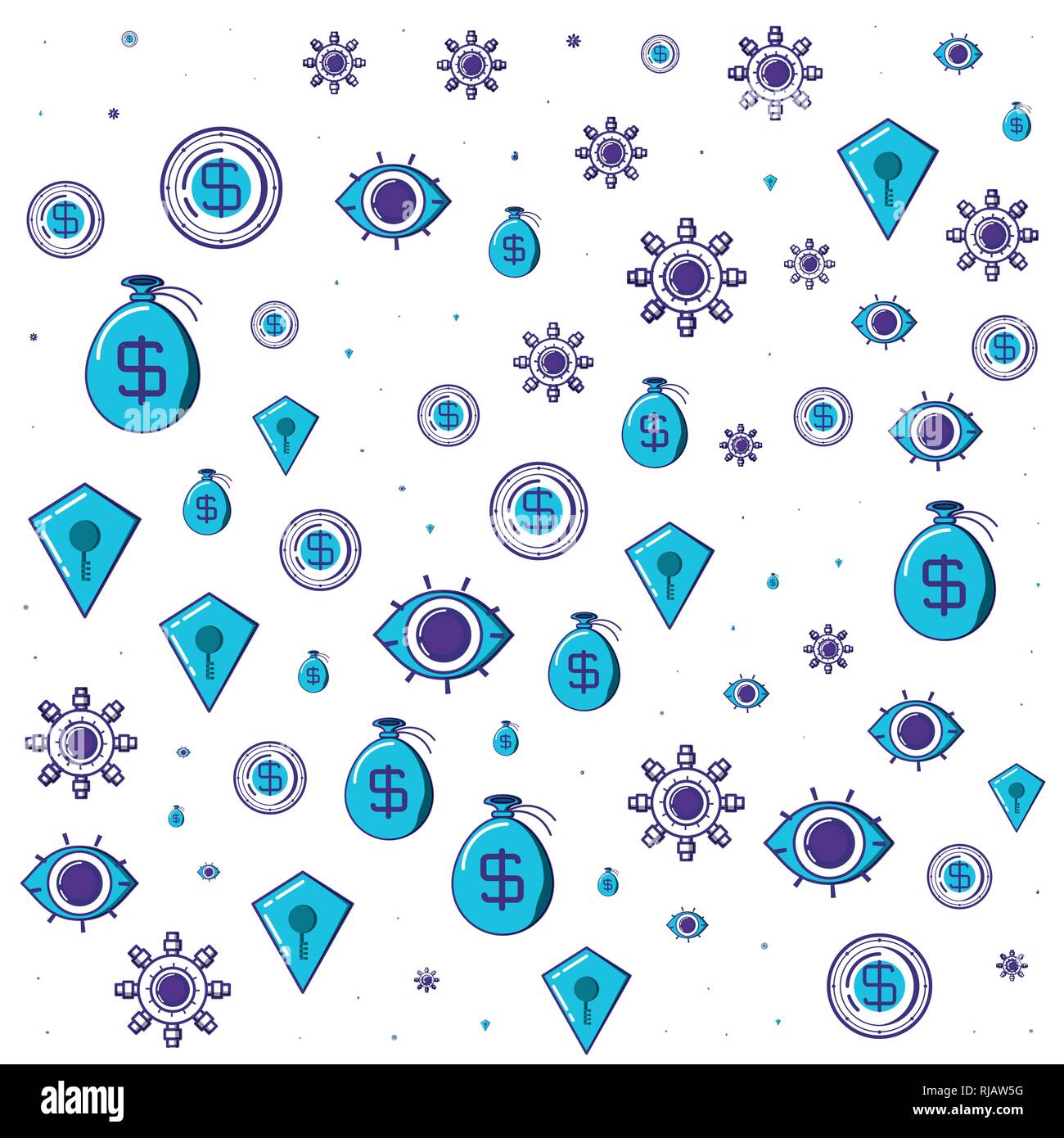 cyber security pattern background vector illustration design Stock ...