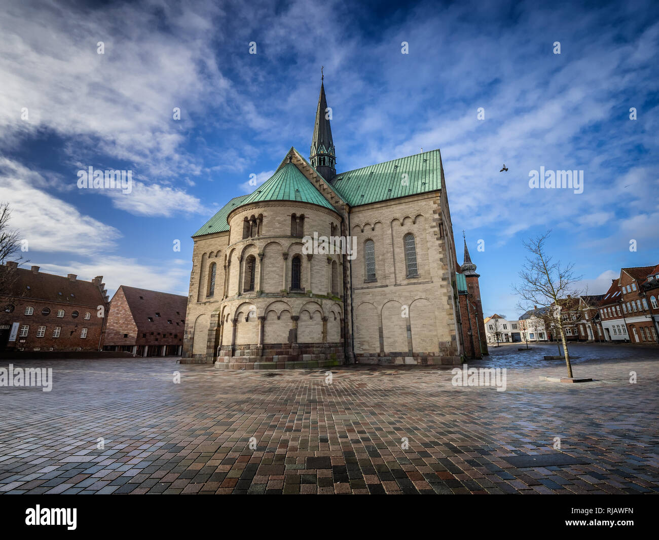Cathedral in medieval city Ribe, Denmark Stock Photo - Alamy