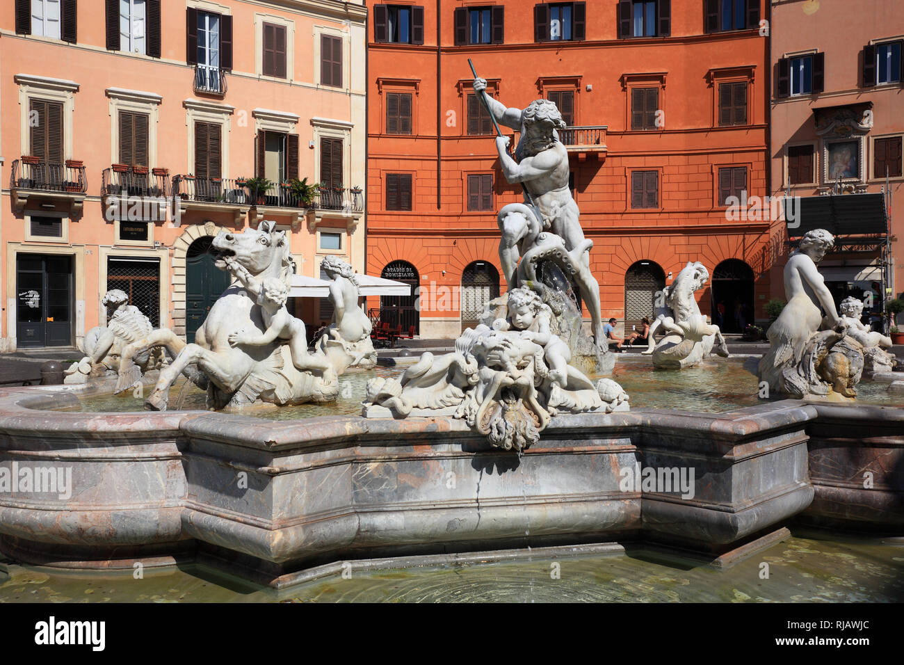 Fountain of Neptune, Fontana del Nettuno, Piazza Navona, district ...