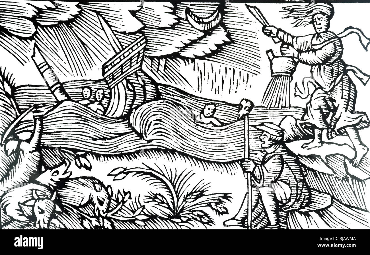 Witch illustration 16th century hi-res stock photography and images - Alamy