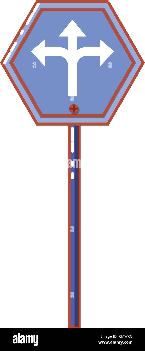 traffic signal with arrow vector illustration design Stock Vector Image ...