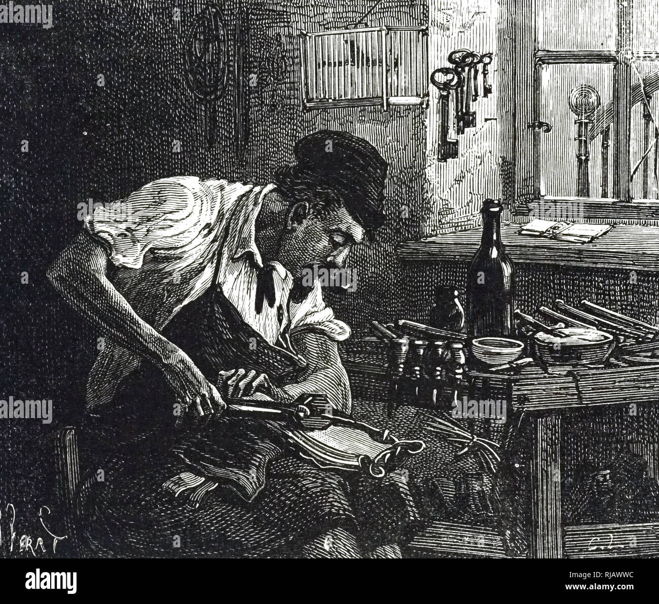 Cobbler 19th century hi-res stock photography and images - Alamy