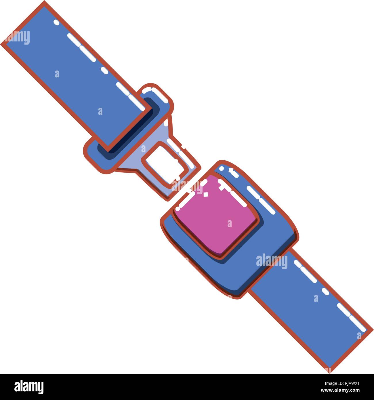 seat belt isolated icon vector illustration design Stock Vector Image ...