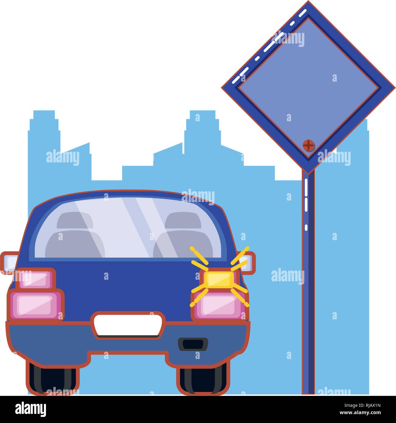 Automobile road guide Stock Vector Images - Alamy