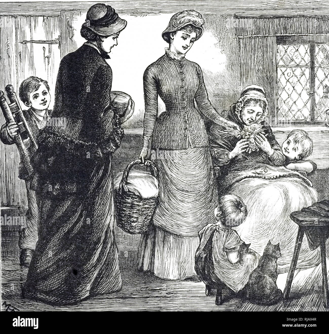 Poor family 19th century hi-res stock photography and images - Alamy