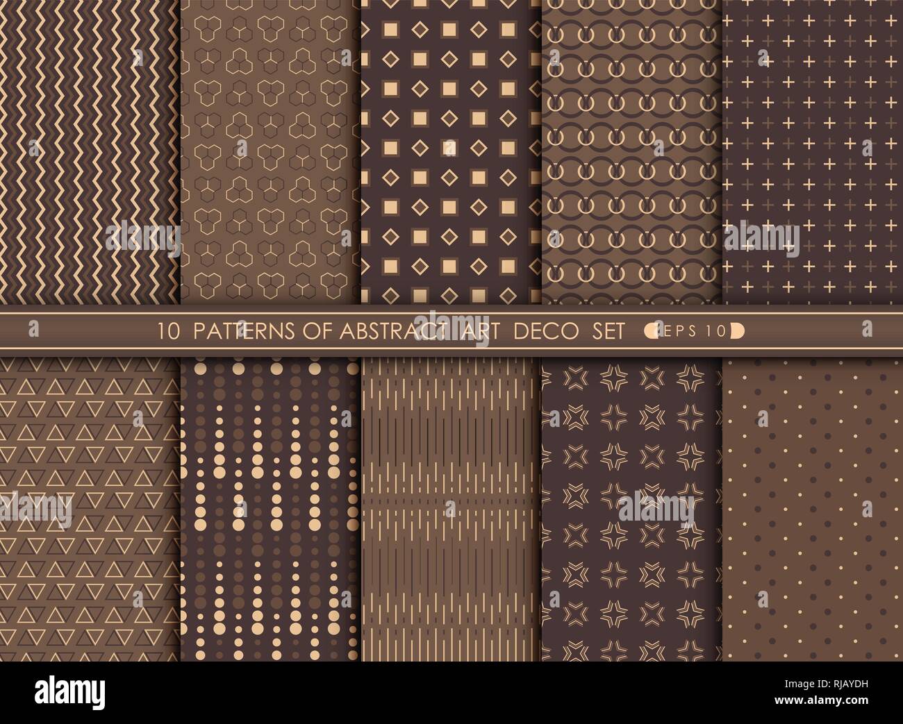 Abstract modern antique of art deco pattern design set. You can use for ...