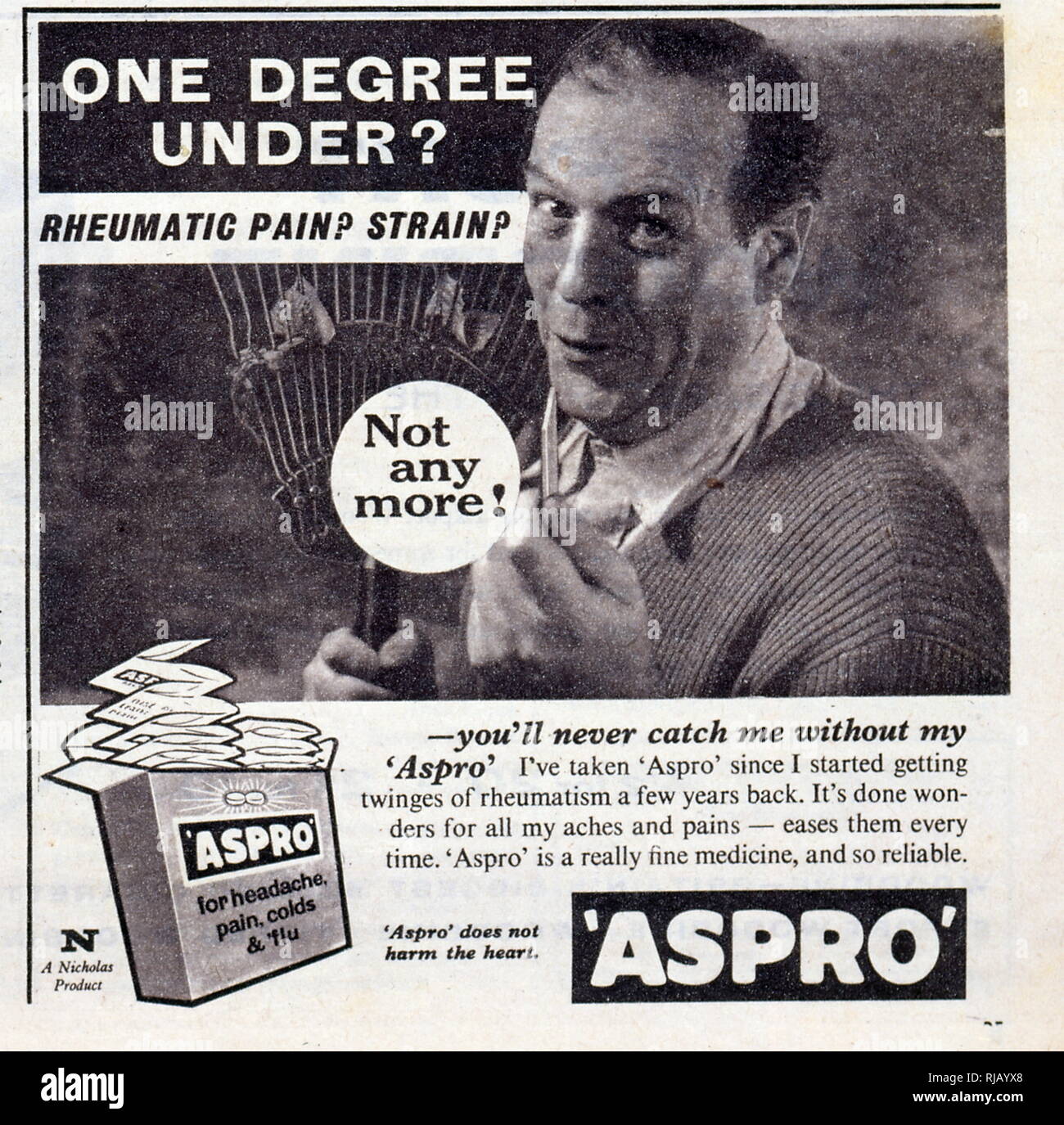 1960s advert for aspro hi-res stock photography and images - Alamy