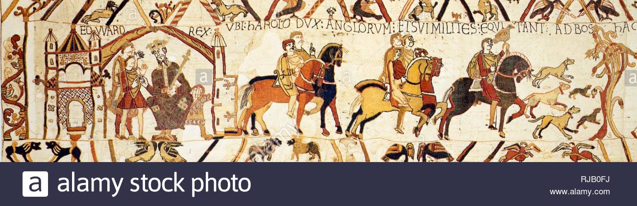 William The Conqueror Bayeux Tapestry Stock Photos & William The ...