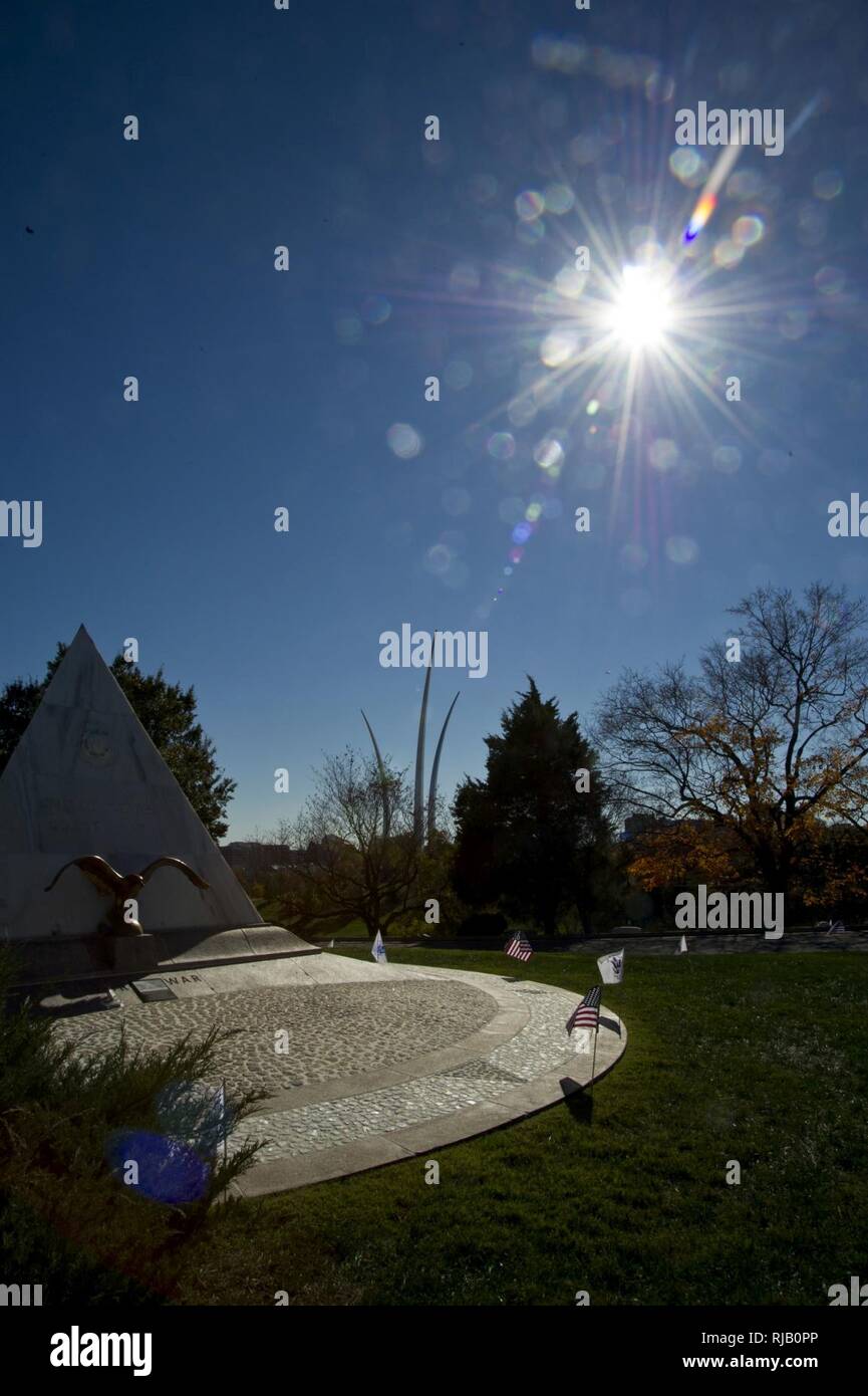 The Coast Guard Memorial at Arlington National Cemetery is seen at the ...