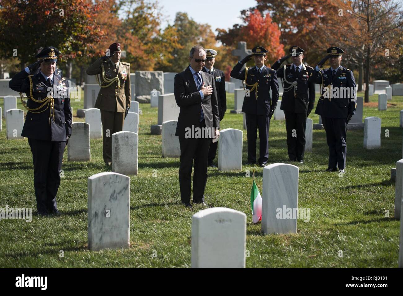 Armando Varricchio, center, Ambassador of Italy to the United States ...