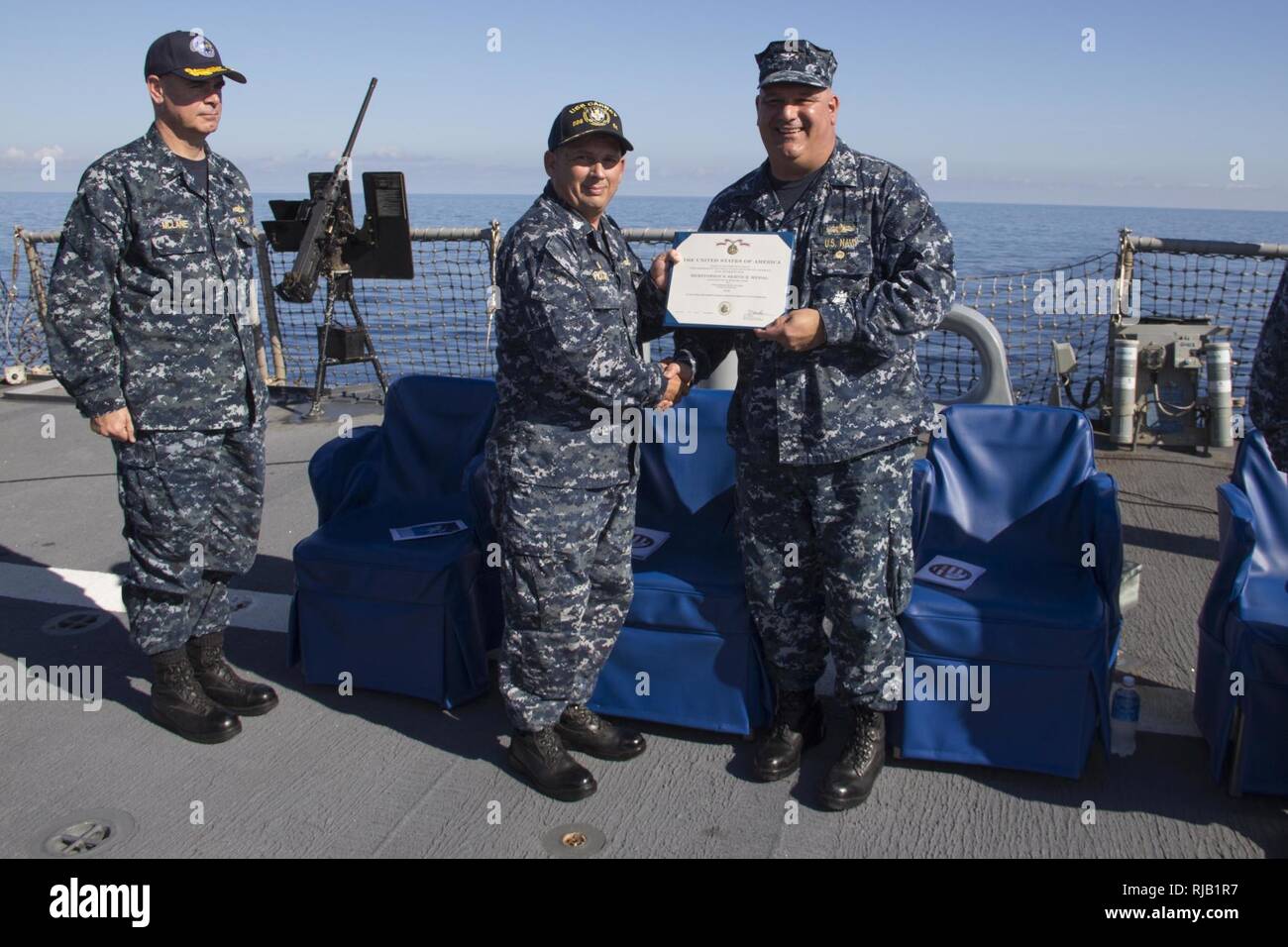 MEDITERRANEAN SEA (Nov 5, 2016) - Cmdr. Ken Pickard, commanding officer ...